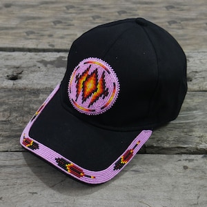 Native American Beaded Cap | Beaded Baseball Cap| Beaded Hat | Beaded ...