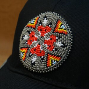 Native American Beaded Cap | Beaded Baseball Cap| Beaded Hat | Beaded ...