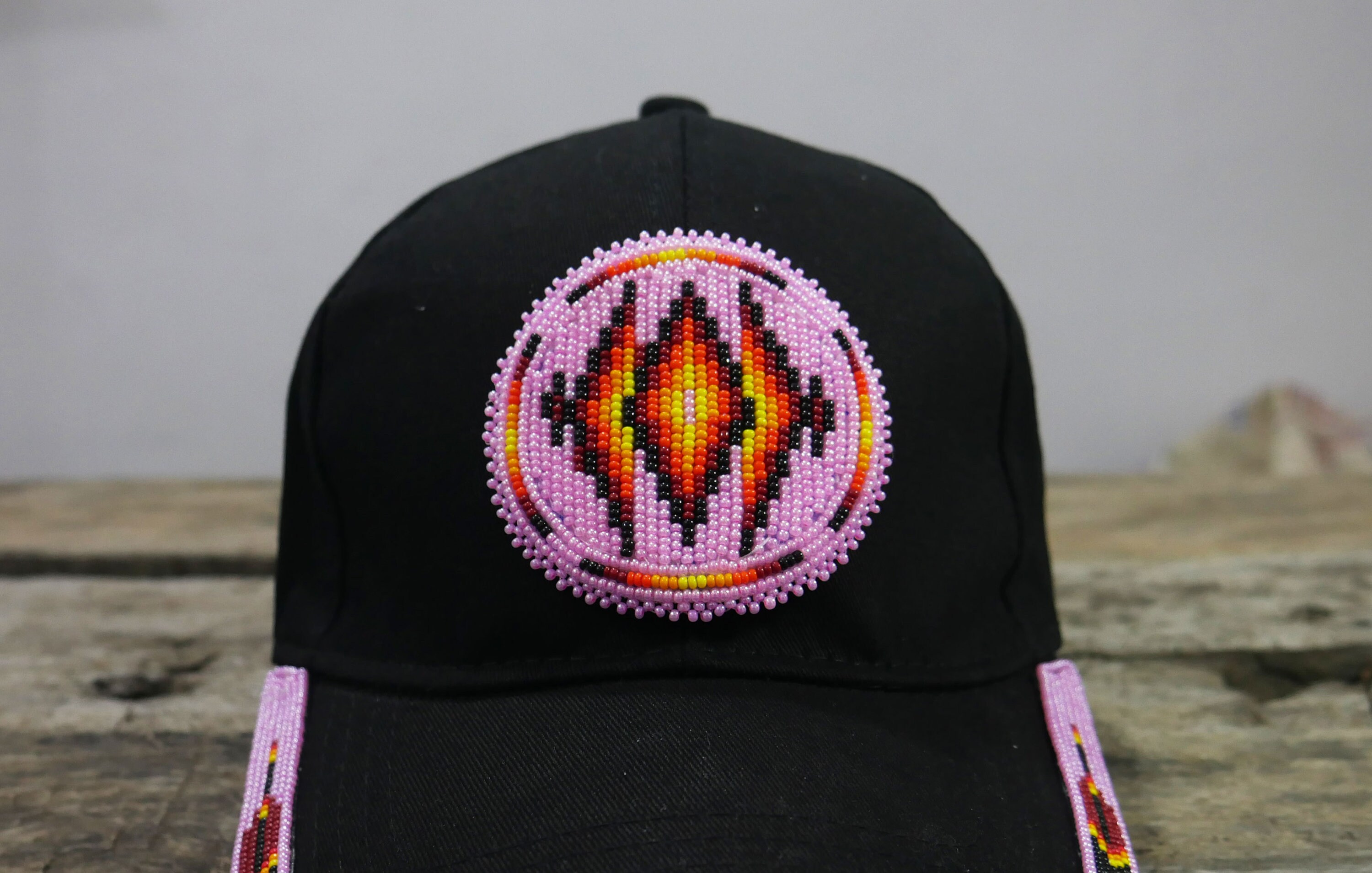 Native American Beaded Cap Beaded Baseball Cap Beaded Hat Beaded ...