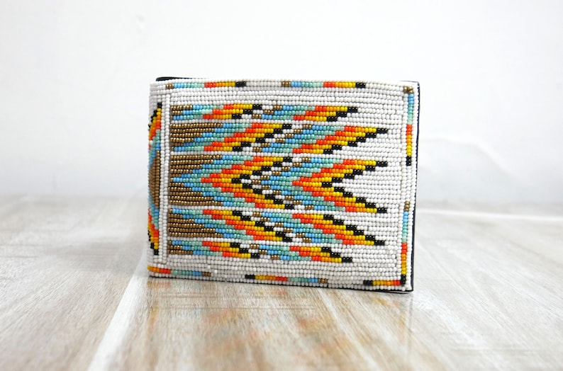 Buybeaded Handmade Native American Style Beaded Genuine Leather Wallet ...