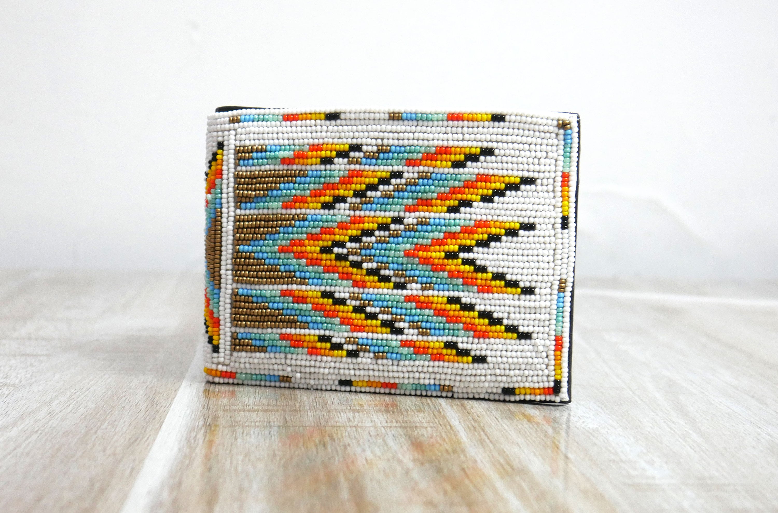 Buybeaded Handmade Native American Style Beaded Genuine Leather Wallet ...