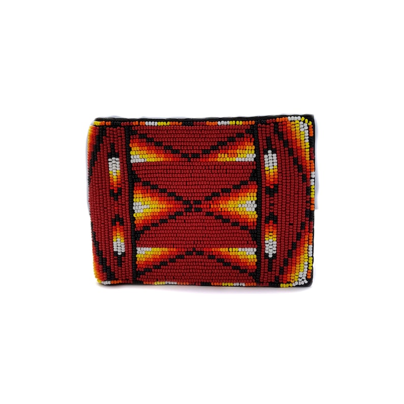 Handmade Native American Style Beaded Genuine Leather Wallet - Etsy