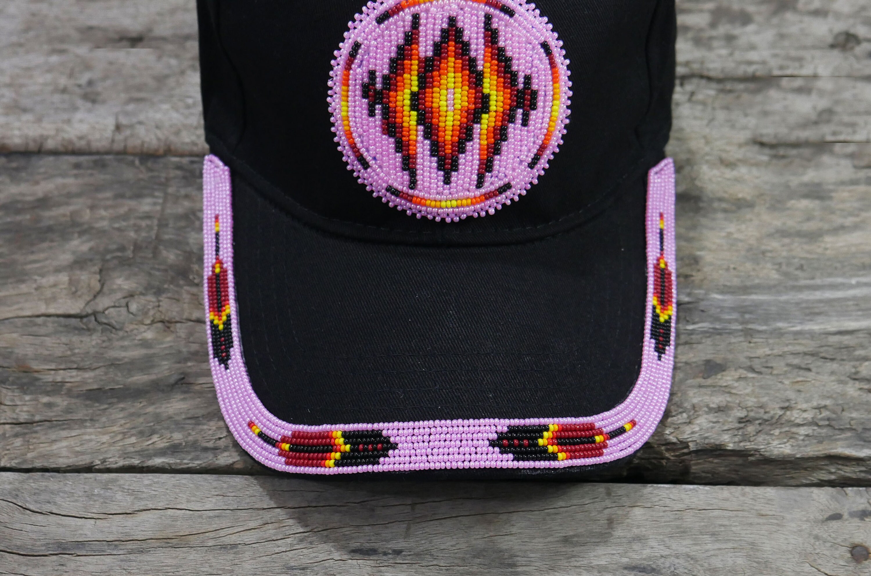 Native American Beaded Cap Beaded Baseball Cap Beaded Hat Beaded ...