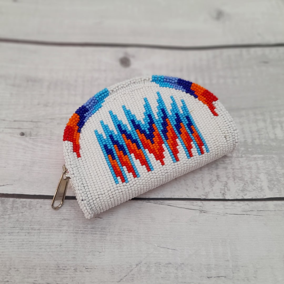 Native American Style Beaded Coin Purse, Change Purse for Women ...