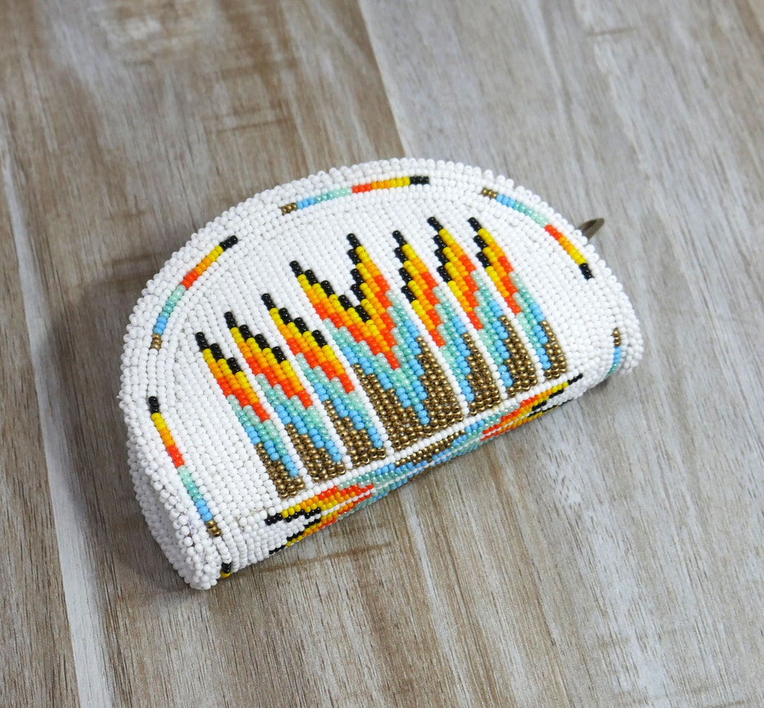 Native American Style Beaded Coin Purse,change Purse for Women,zippered ...