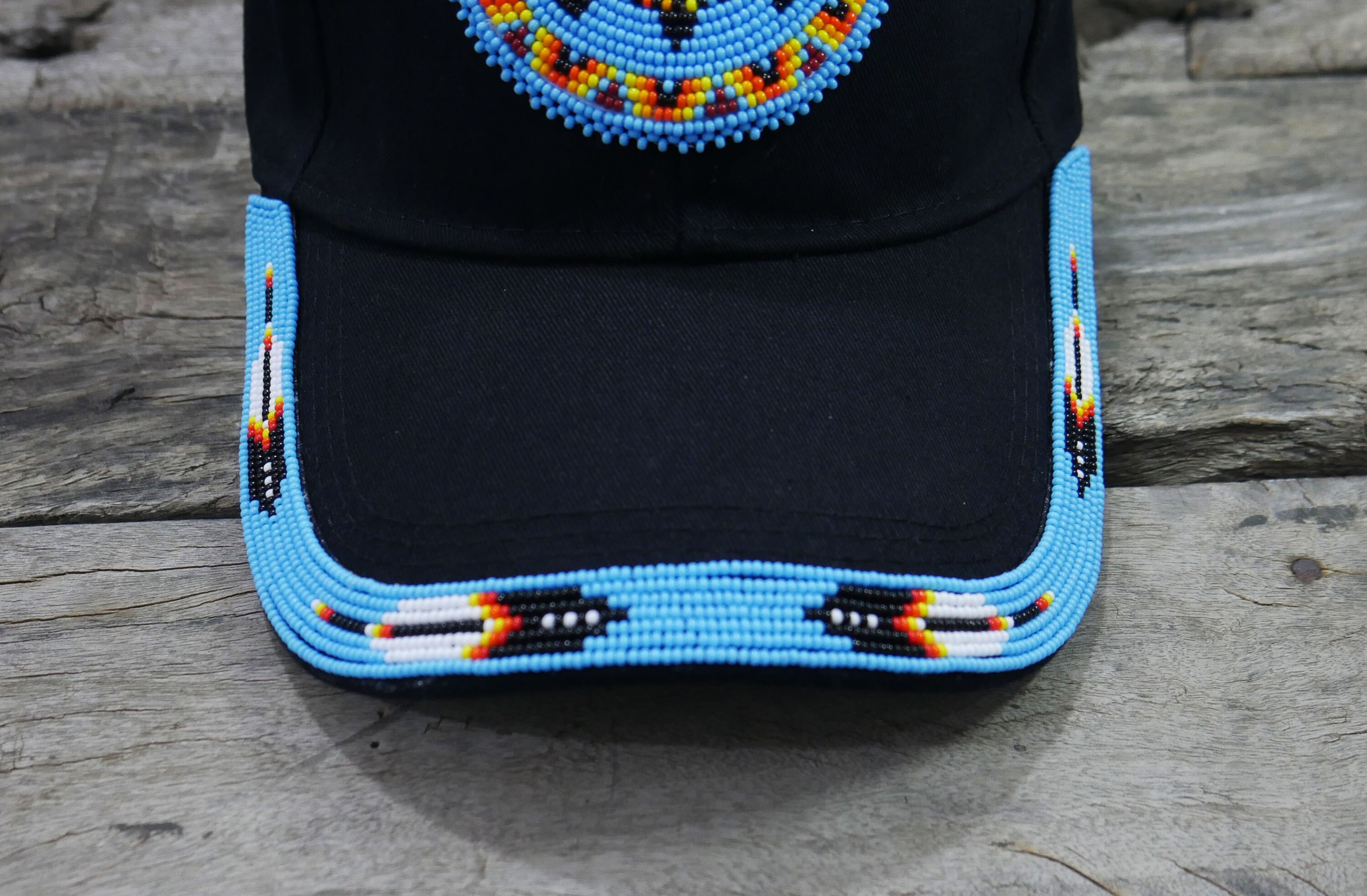Native American Beaded Cap Beaded Baseball Cap Beaded Hat Beaded ...