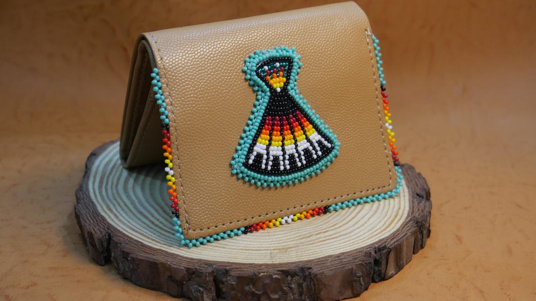 Handmade Native Beaded Leather Purses/ Small Bifold Wallets/wallets for ...