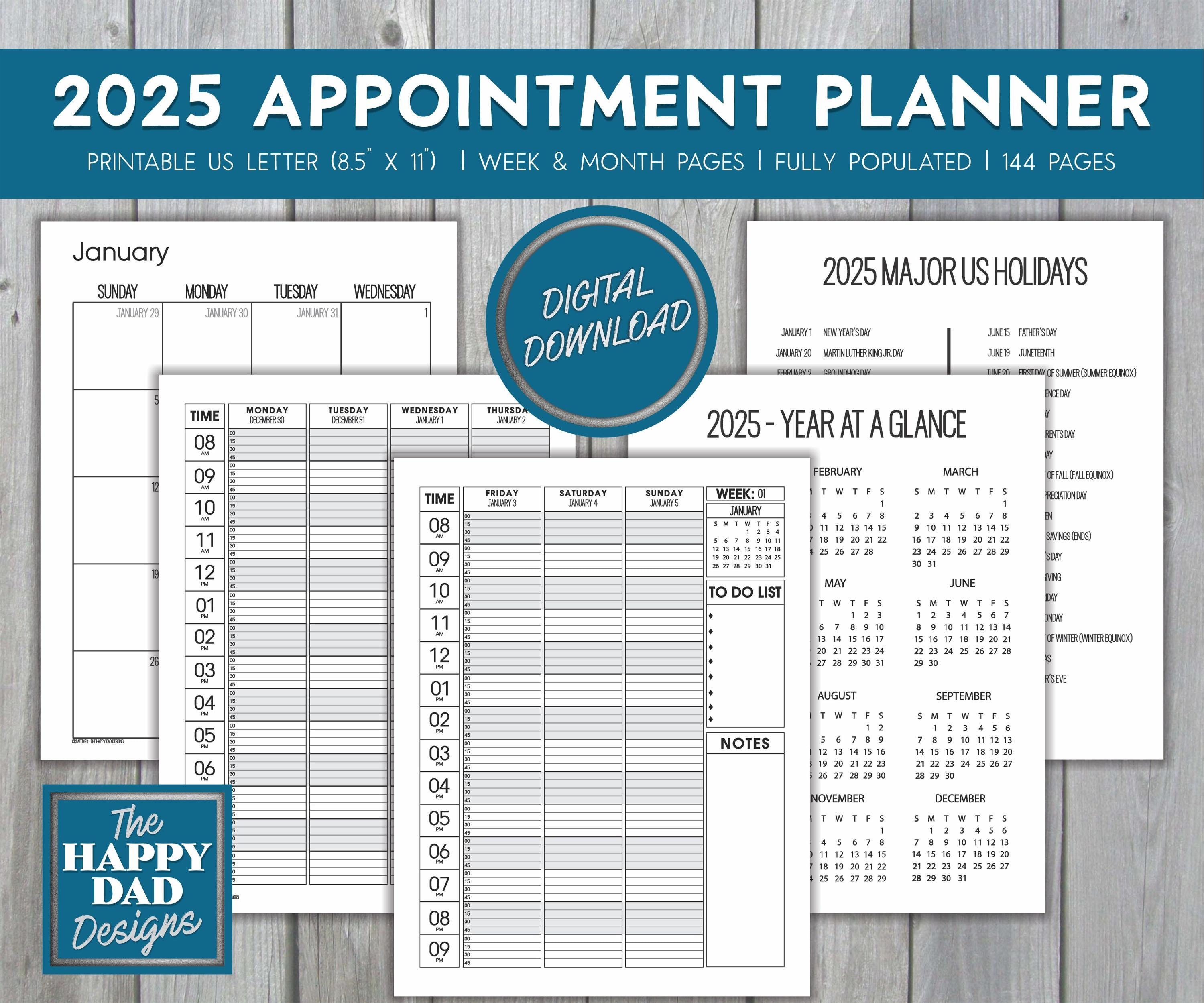 NEW 2025 Updated Weekly Organization Planner - DIGITAL DOWNLOAD - Etsy