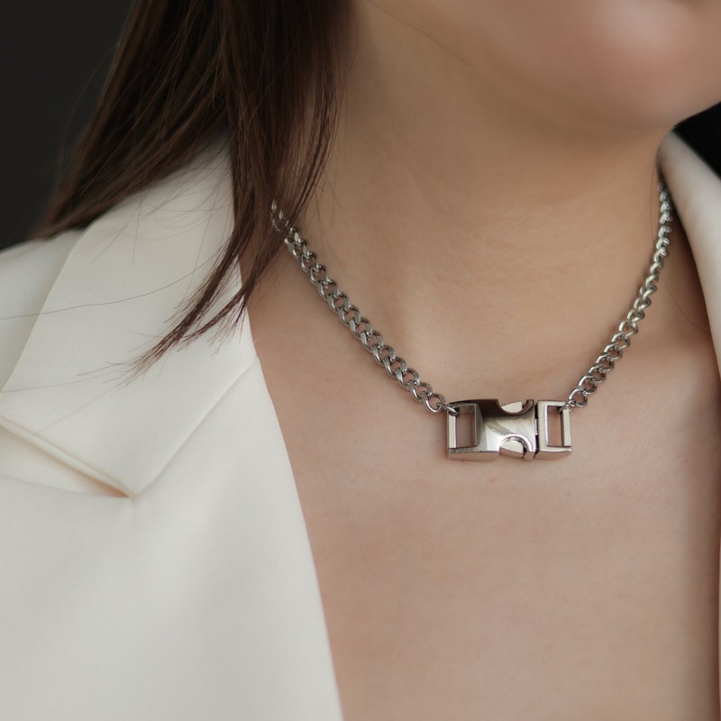 Belt Buckle Necklace - Etsy