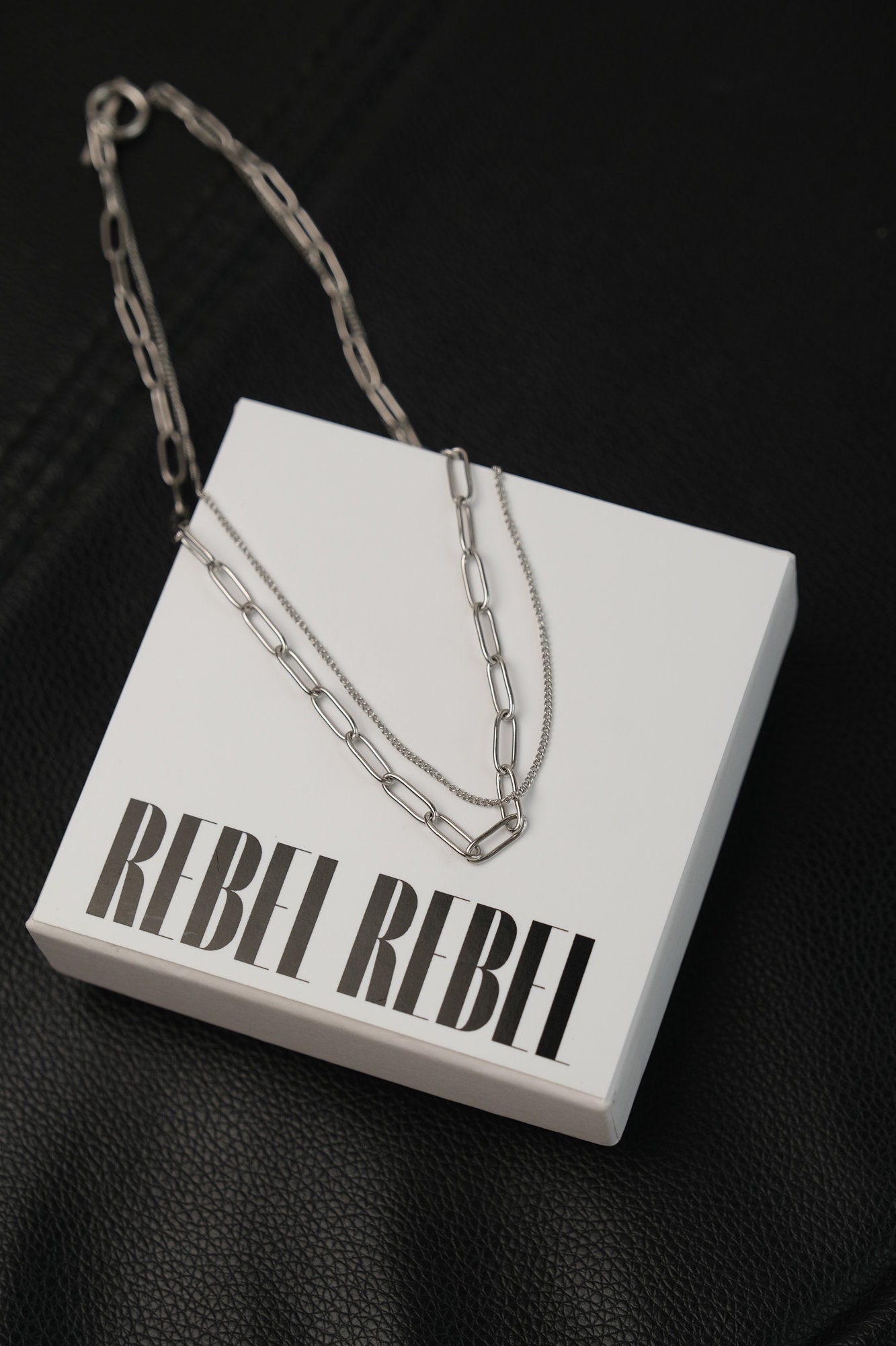 Silver Toggle Necklace Toggle Paperclip Chain Toggle Choker Mix Chain ...