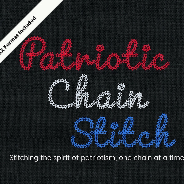 Chain Stitch Embroidery Font - Etsy