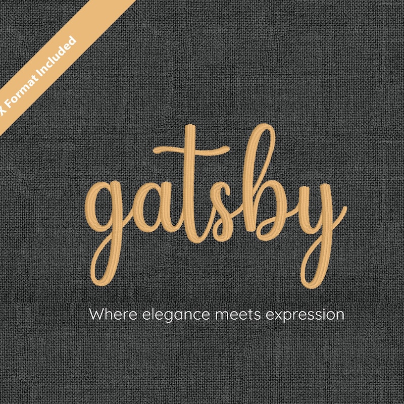 The Gatsby Font - Etsy