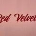 Red Velvet Cursive Script Embroidery Font Alphabet; 5 Sizes, Instant ...