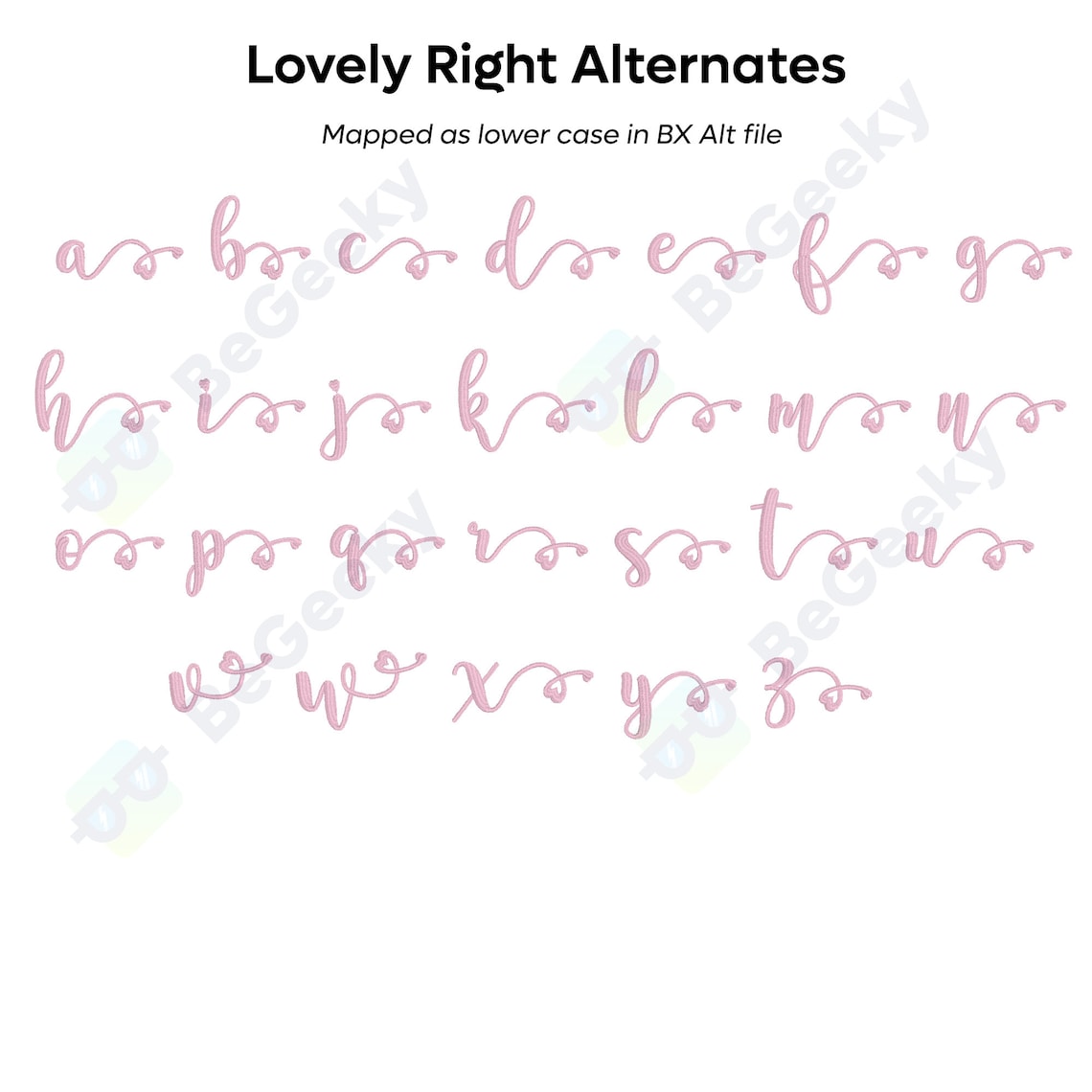Lovely Digital Embroidery Font Alphabet Incl. Lower Case - Etsy