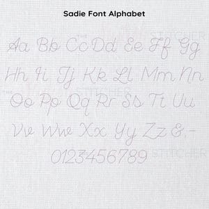 Sadie Cursive Bean Stitch Embroidery Machine Font Embroidery Alphabet ...