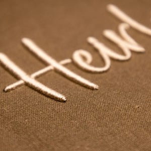 Heirloom 3D Puff Cursive Script Embroidery Font; 6 Sizes, Instant ...