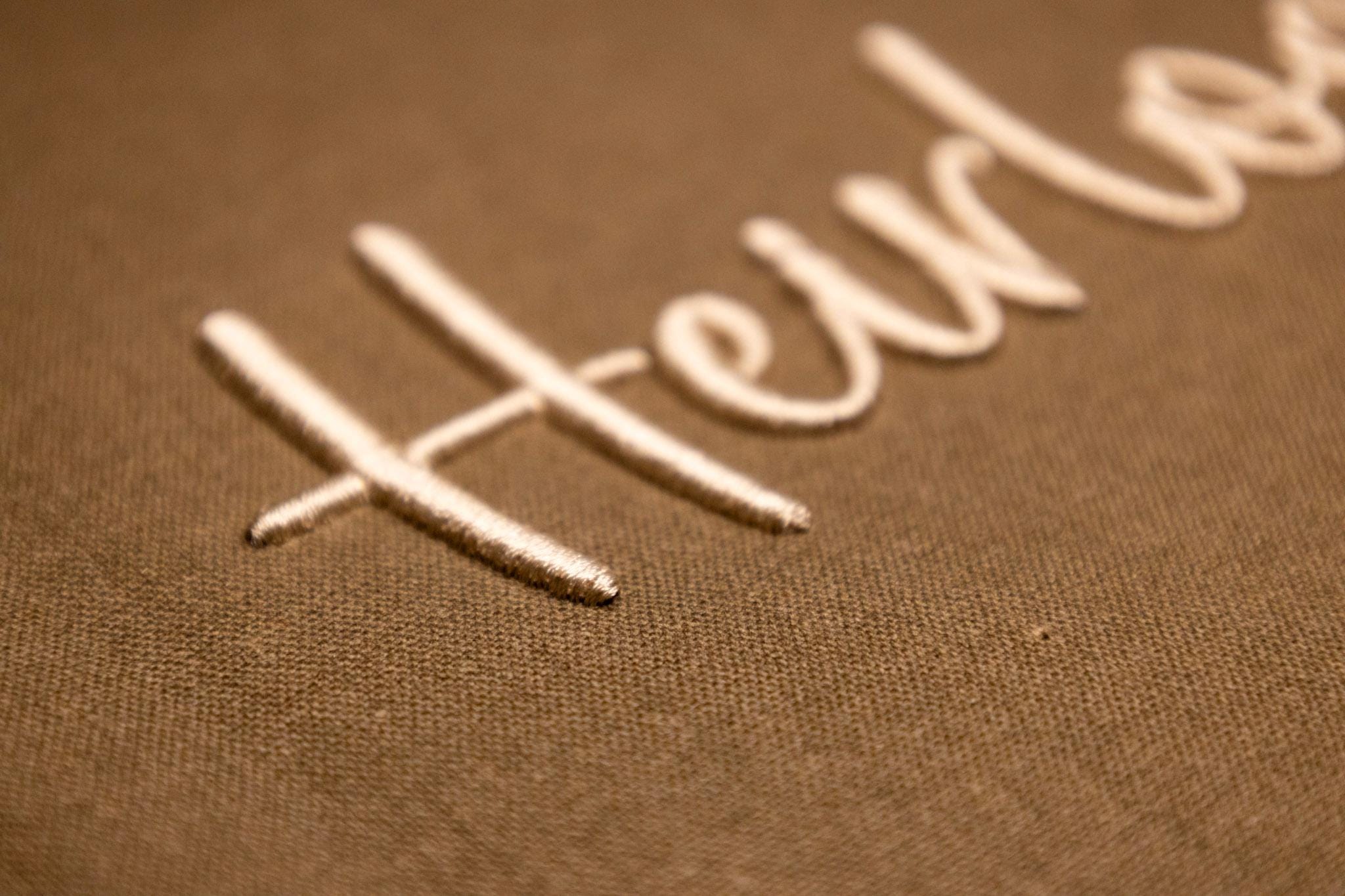 Heirloom 3D Puff Cursive Script Embroidery Font; 6 Sizes, Instant ...