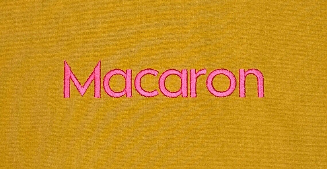 Macaron Digital Embroidery Font Alphabet | 5 Sizes | Instant Download ...
