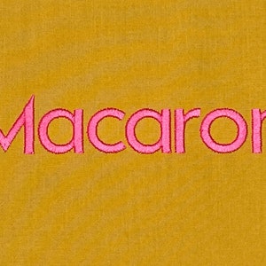 Macaron Digital Embroidery Font Alphabet | 5 Sizes | Instant Download ...