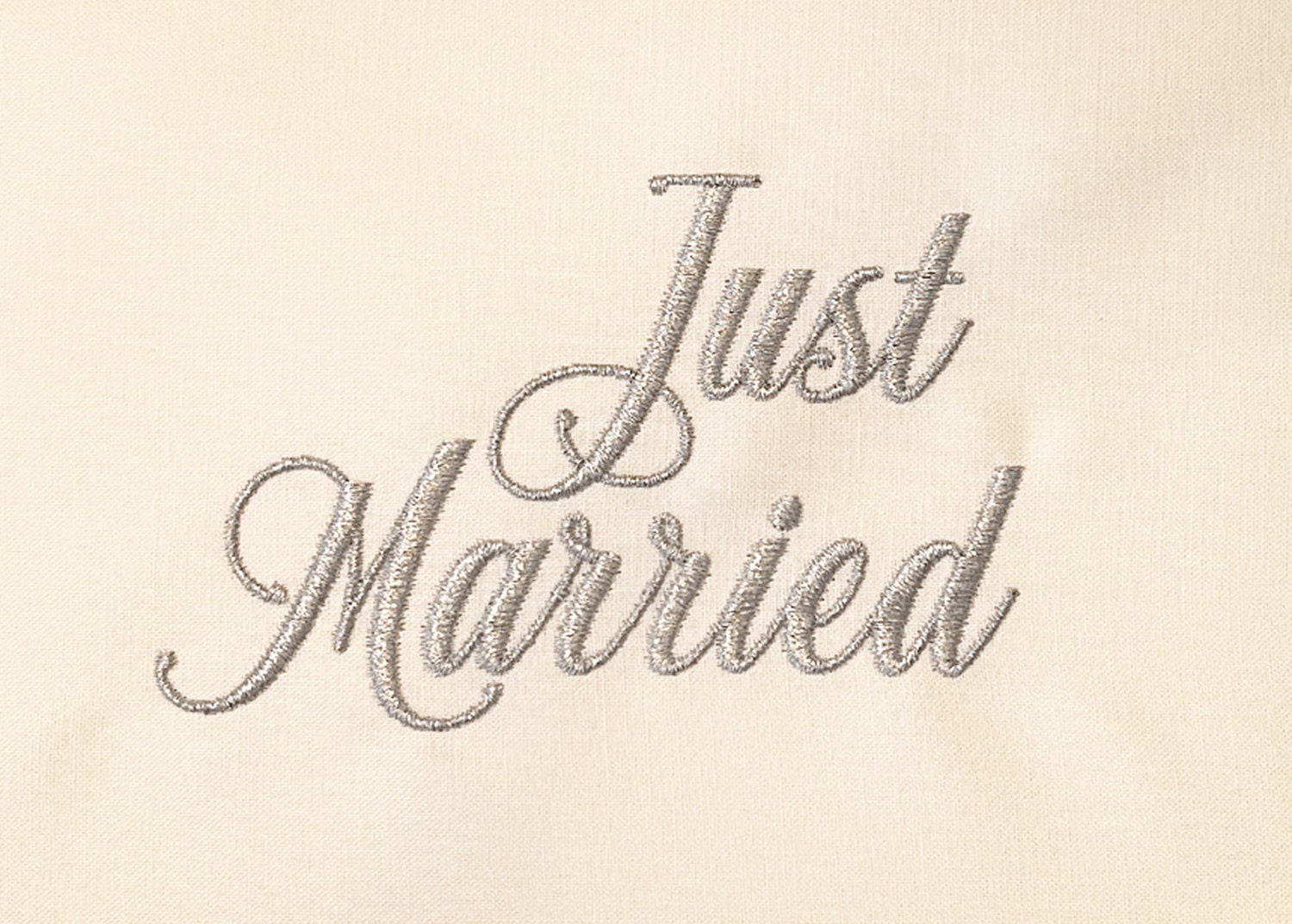 Just Married Cursive Embroidery Font; 6 Sizes, Instant Download BX Font ...
