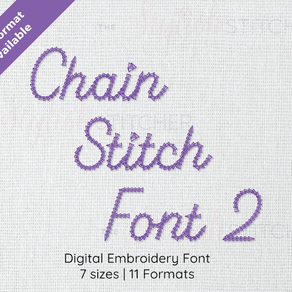 Hand Stitch Embroidery Font - Etsy