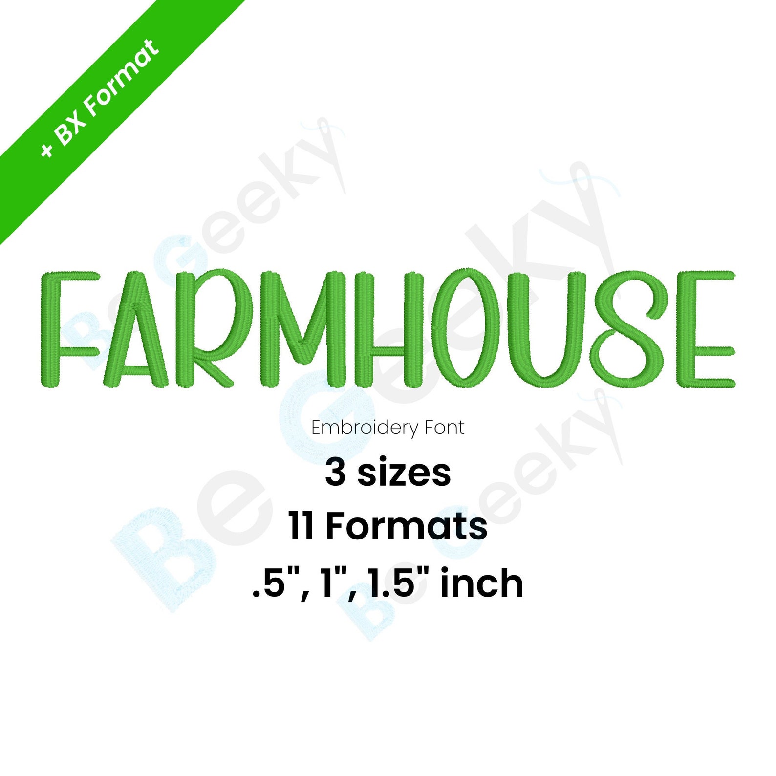 Farmhouse Digital Embroidery Font Alphabet 3 Sizes Instant - Etsy