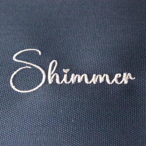 Shimmer Digital Embroidery Font Alphabet 5 Sizes Instant Download | BX ...