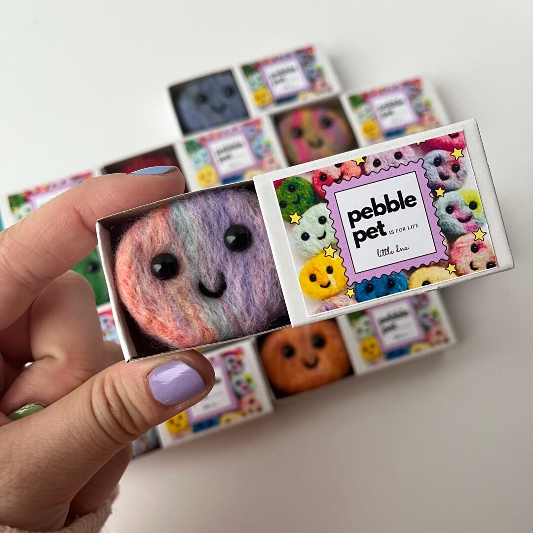 Pebble Pet | Needle Felted Hug in a Box - Happy Friend - Forever Pet ...