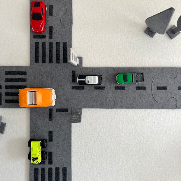 Car Track Puzzle - Etsy