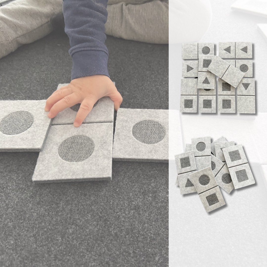 Large Domino Cards With Shapes / Domino-spielkarten - Etsy