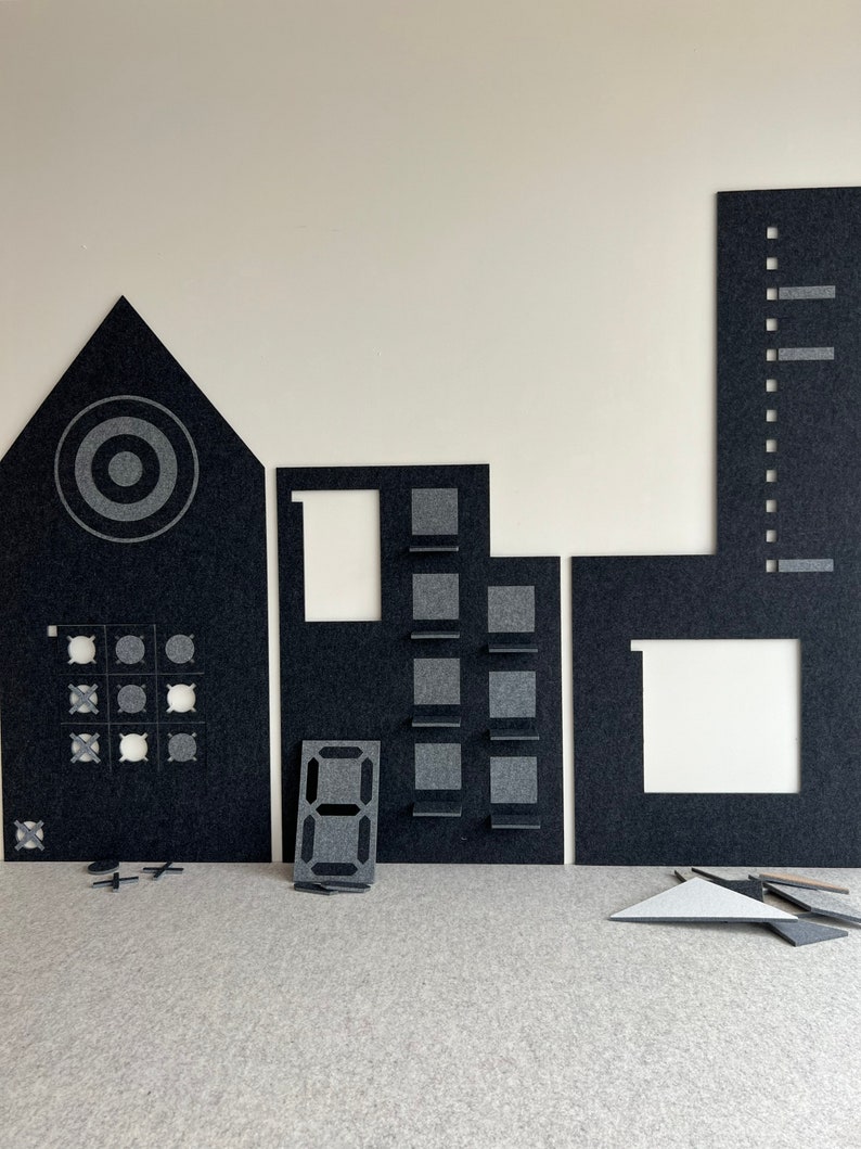 Interactive Sensory Kids Wall Panel From Felt / Interactive Board ...