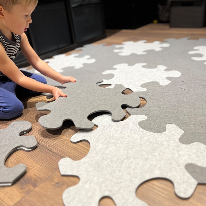Puzzle Rug - Etsy