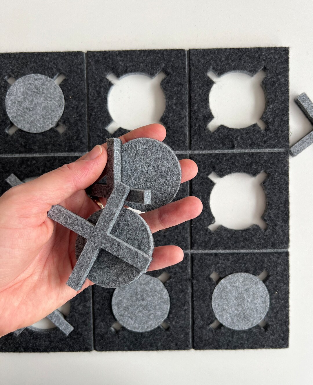 Felt Tictactoe Game / Children Game / Kinderspiel / Tic Tac Toe - Etsy
