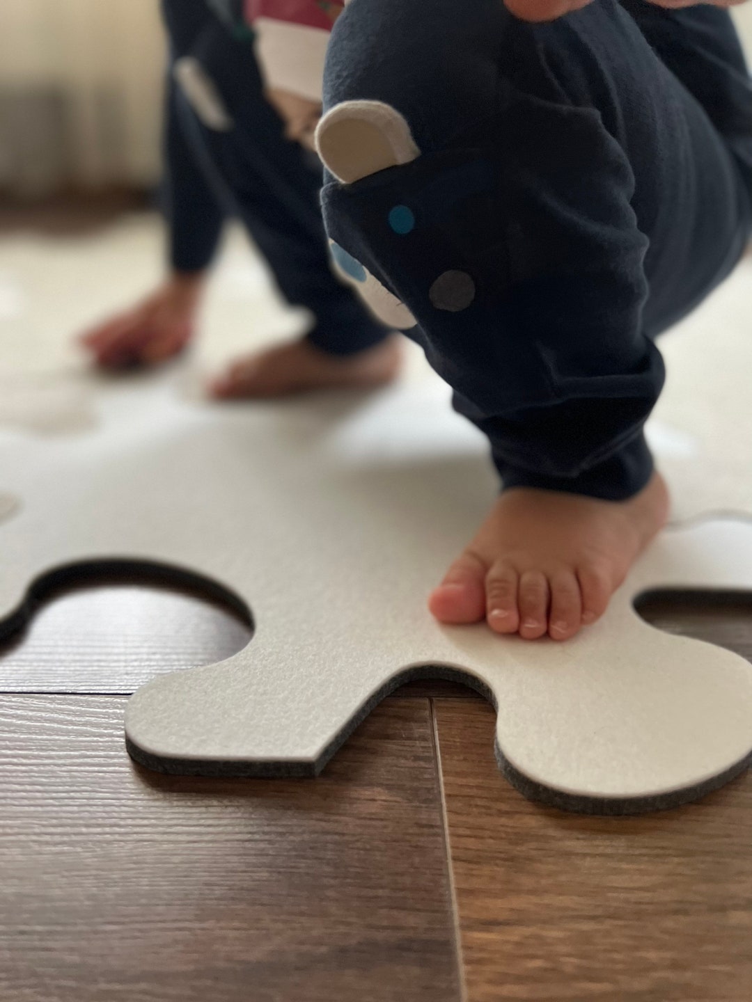 INDIVIDUAL Merino Wool Puzzle Playmat, Puzzle Playrug, Puzzle Rug ...