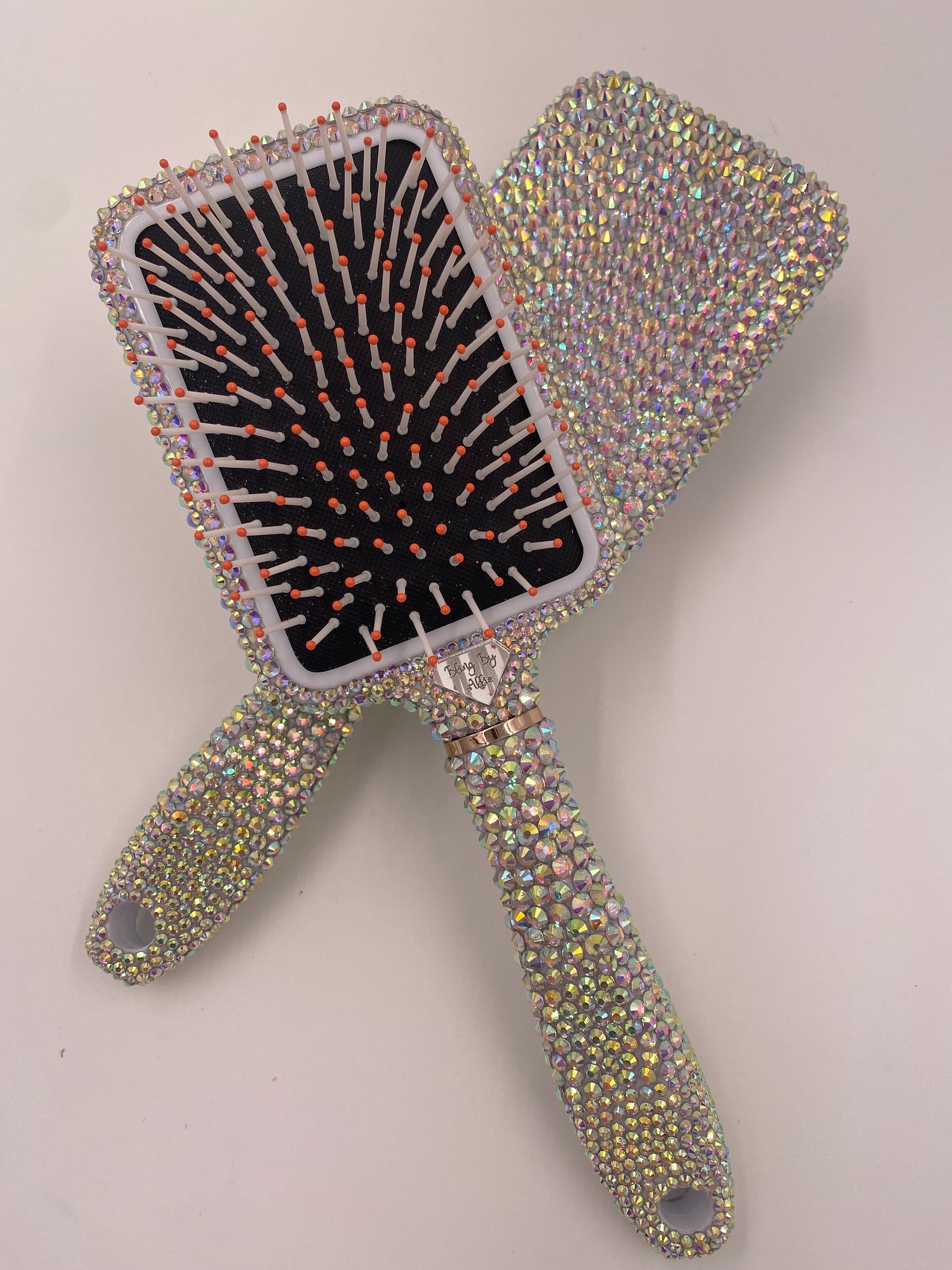 Rhinestone Hair Brush - Etsy