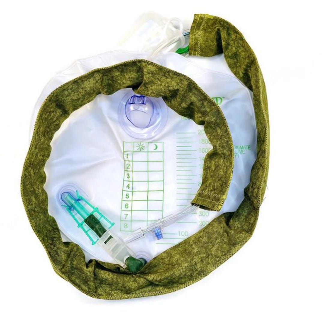 Foley Bag Tube Cover,green, Foley Catheter Medical Supplies, Urine ...