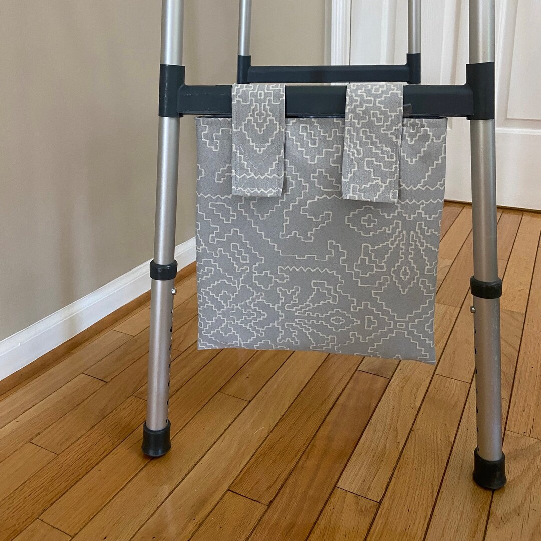 Foley Bag Cover, Grey and White Fabric, Urine Bag Caddy, Urostomy ...