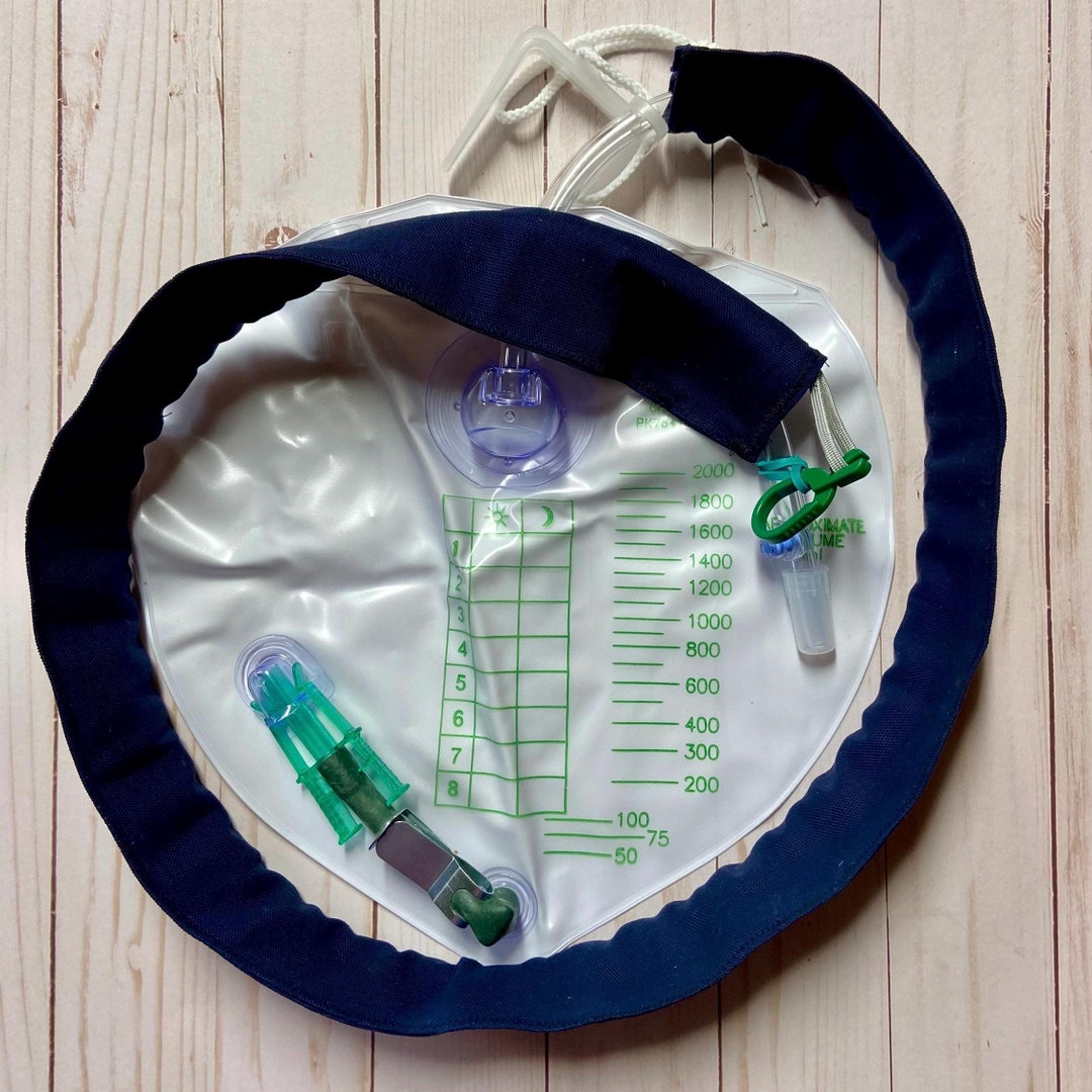 Foley Bag Tube Cover.foley Catheter Medical Supplies.navy Blue.urine ...