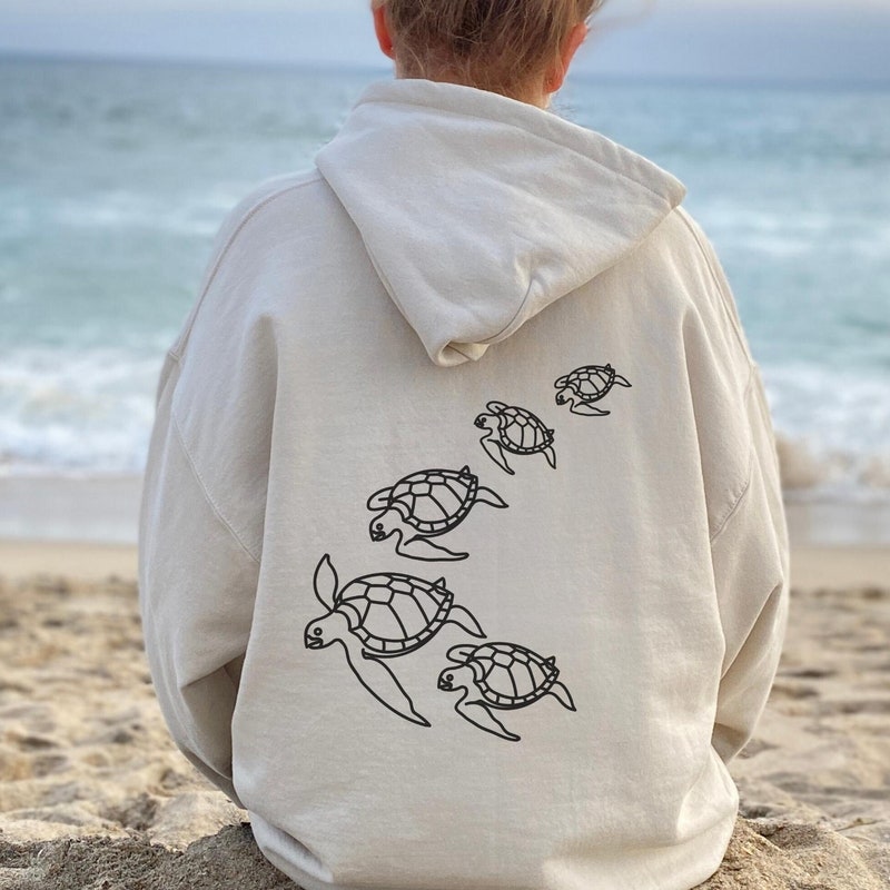 Preppy Turtle Hoodie - Etsy