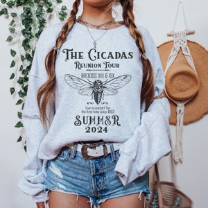 Cicada Concert Tour 2024 Sweatshirt Year of Cicada Crewneck Insect Bug ...
