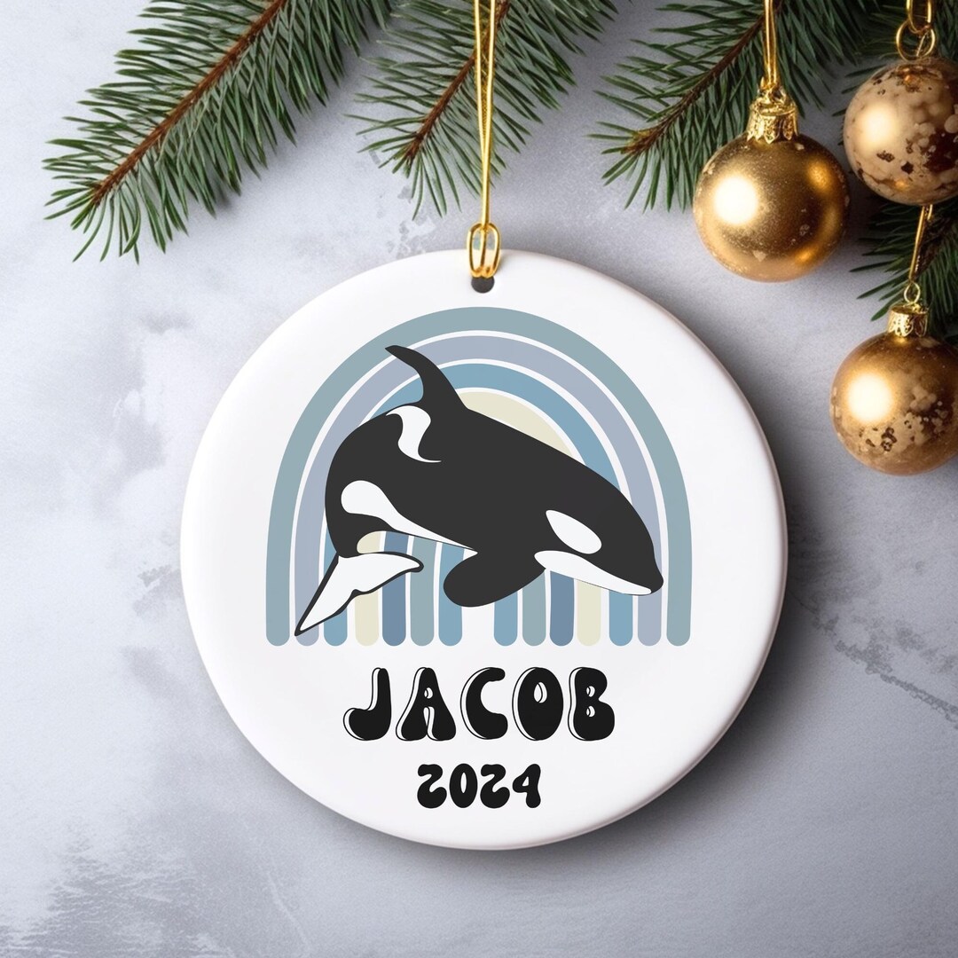 Custom Orca Ornament for Orca Whale Lover Personalized Orca Christmas ...