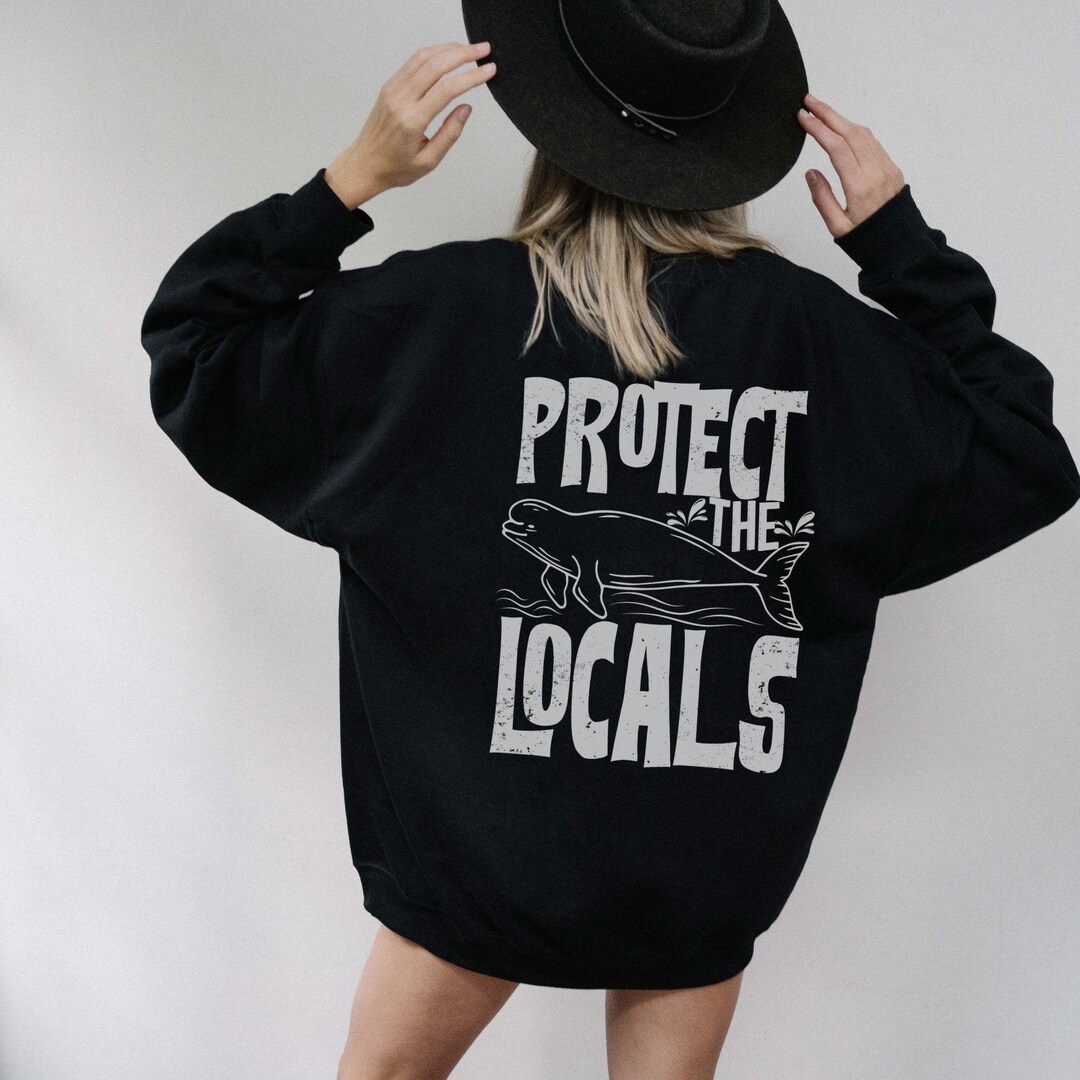 Beluga Whale Alaska Trip Sweatshirt, Protect the Beluga Whales Save ...