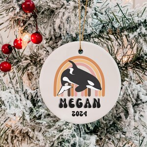 Custom Orca Ornament for Orca Whale Lover Personalized Orca Christmas ...