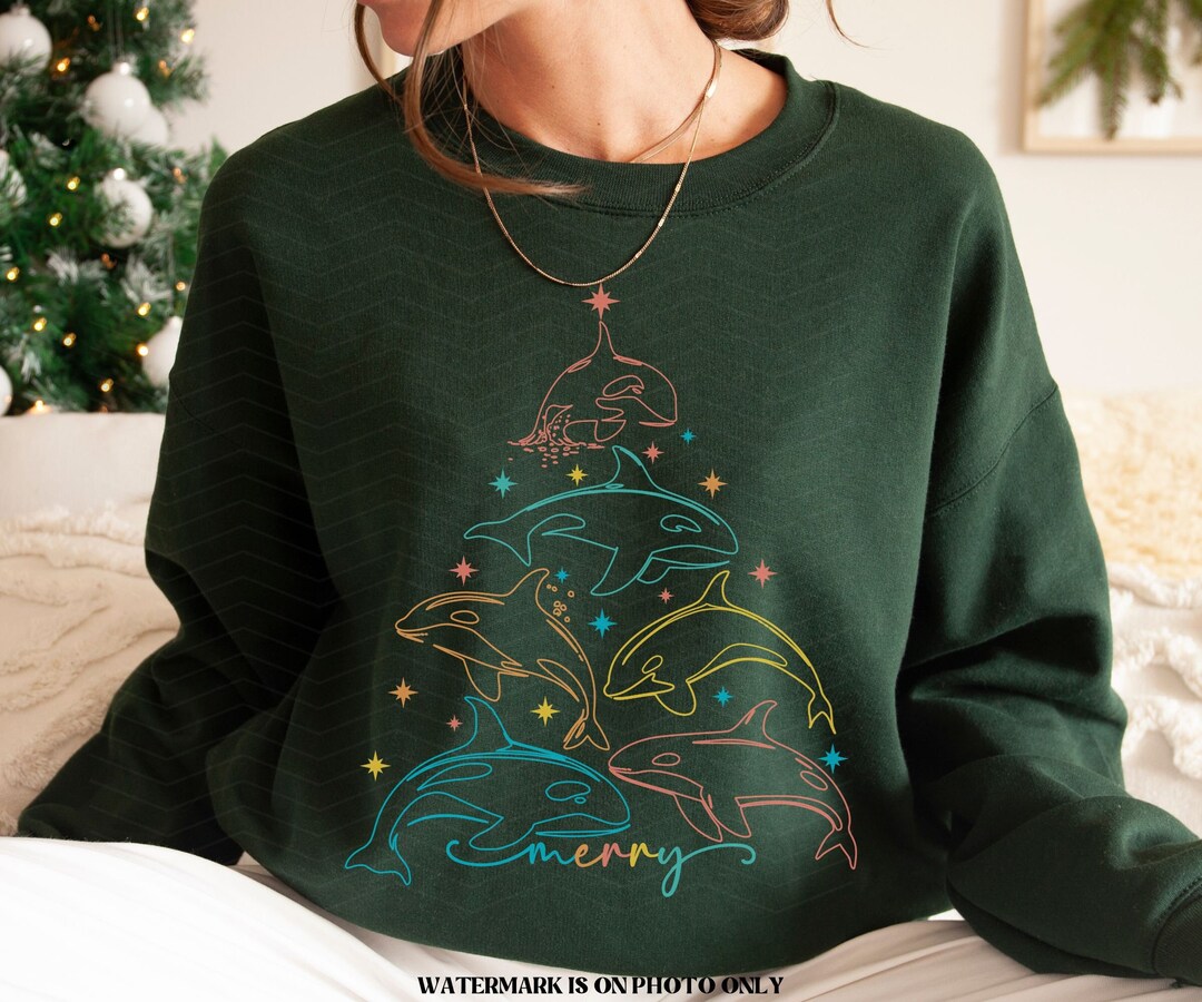 Orca Whale Christmas Sweater for Orca Lover Killer Whale Lover Gifts ...