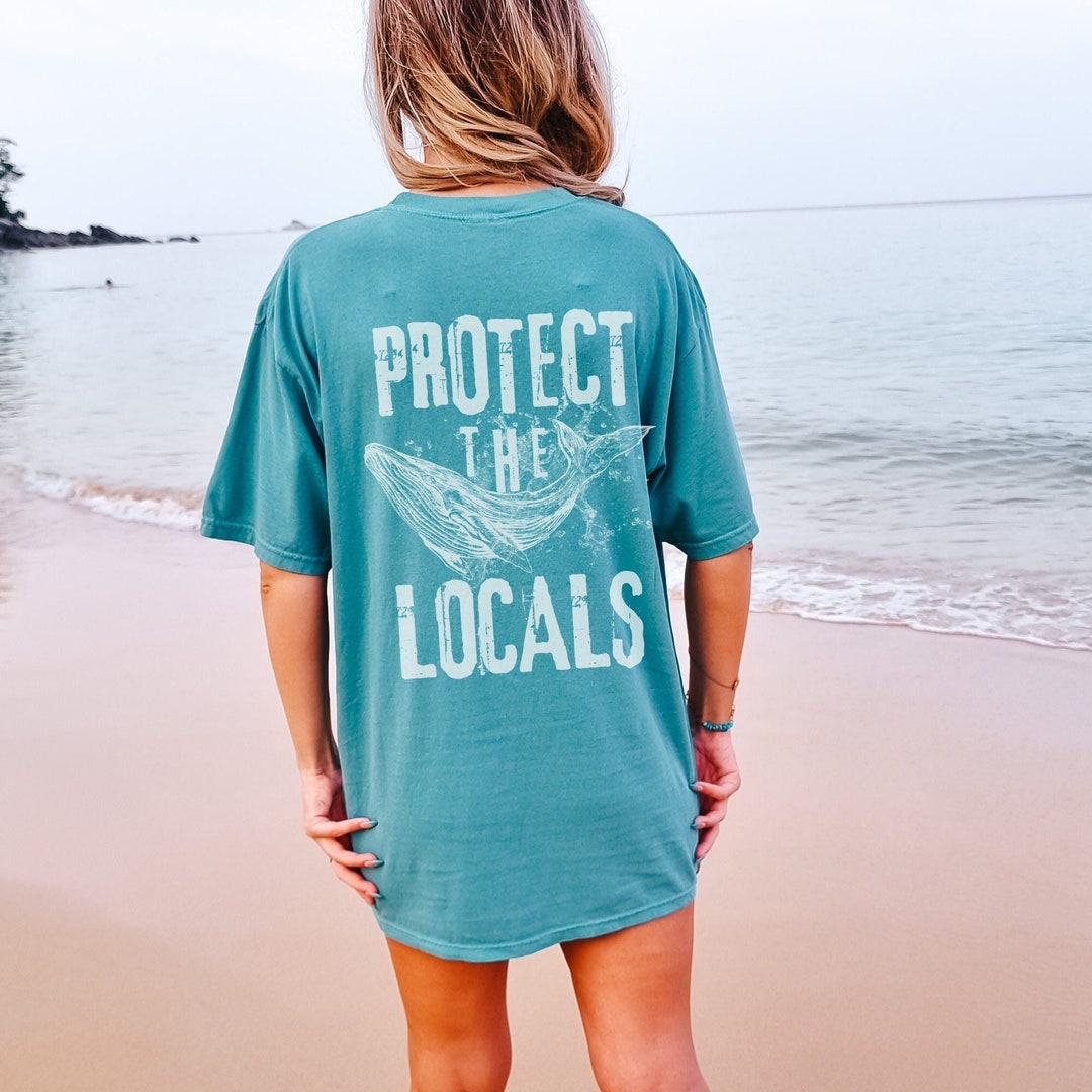 Humpback Whale Comfort Color Shirt Blue Whale Lover T-shirt for Beach ...