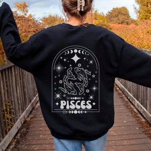 Preppy Pisces Sweatshirt Pisces Gifts Astrology Clothing Aesthetic ...