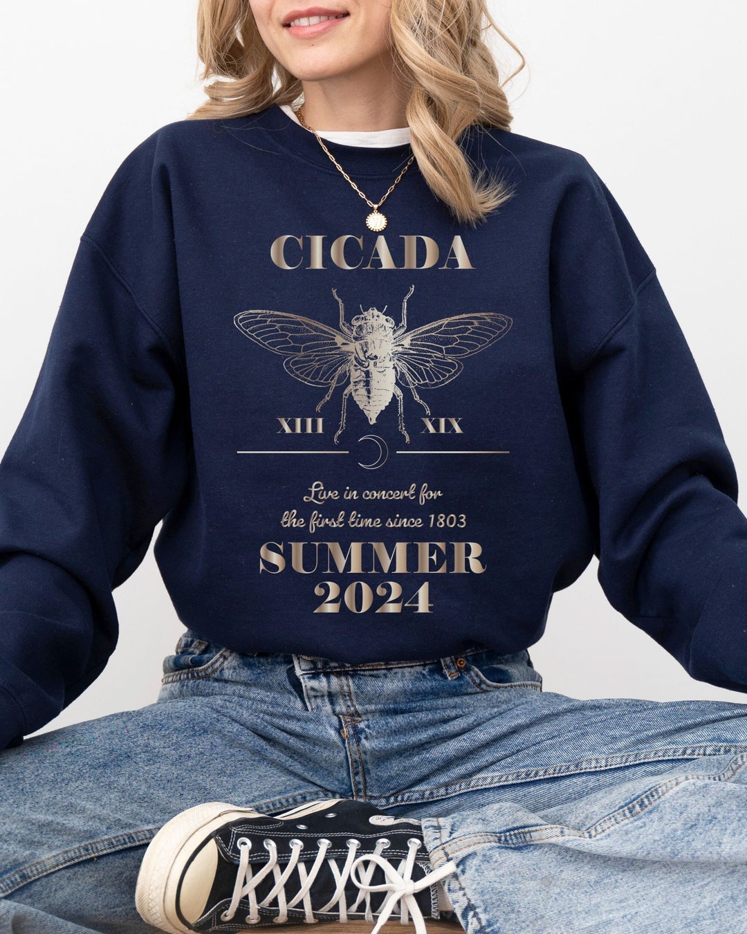 2024 Cicada Sweatshirt Year of Cicada Gift for Nature Lover Funny ...