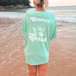 Preppy Ocean Comfort Colors T-shirt, Manatee Tee, Ocean Conservation ...