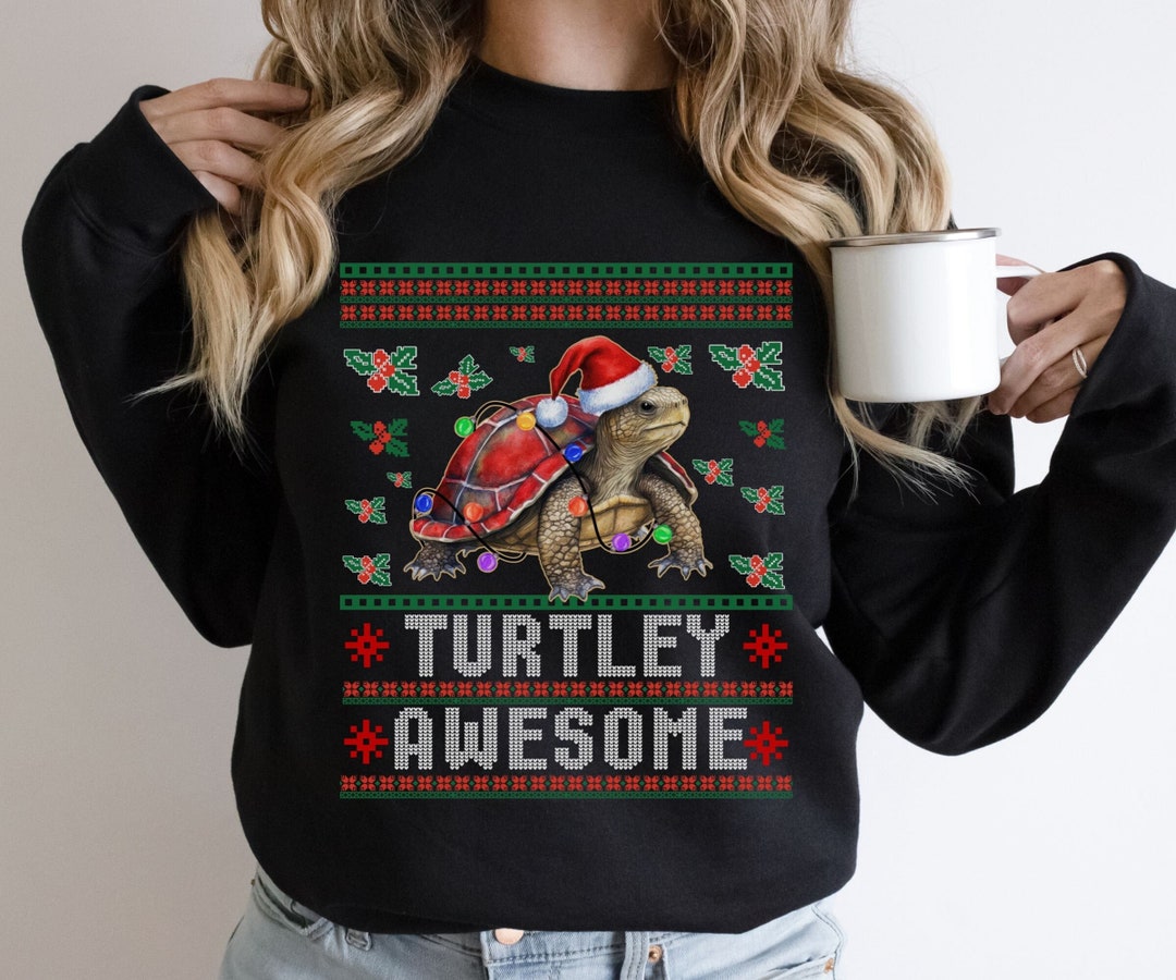 Funny Turtle Christmas Sweater for Turtle Lover Turtle - Etsy
