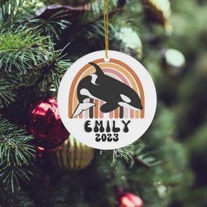 Custom Orca Ornament for Orca Whale Lover Personalized Orca Christmas ...